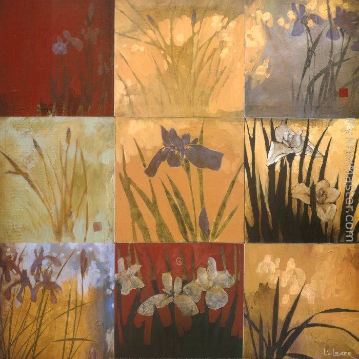 Don Li-Leger Iris Nine Patch II Painting