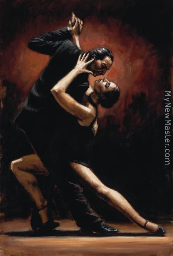 Fabian Perez LOVE OF TANGO Painting