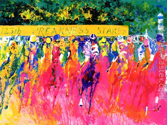 leroy neiman Secretariat Big Red Painting