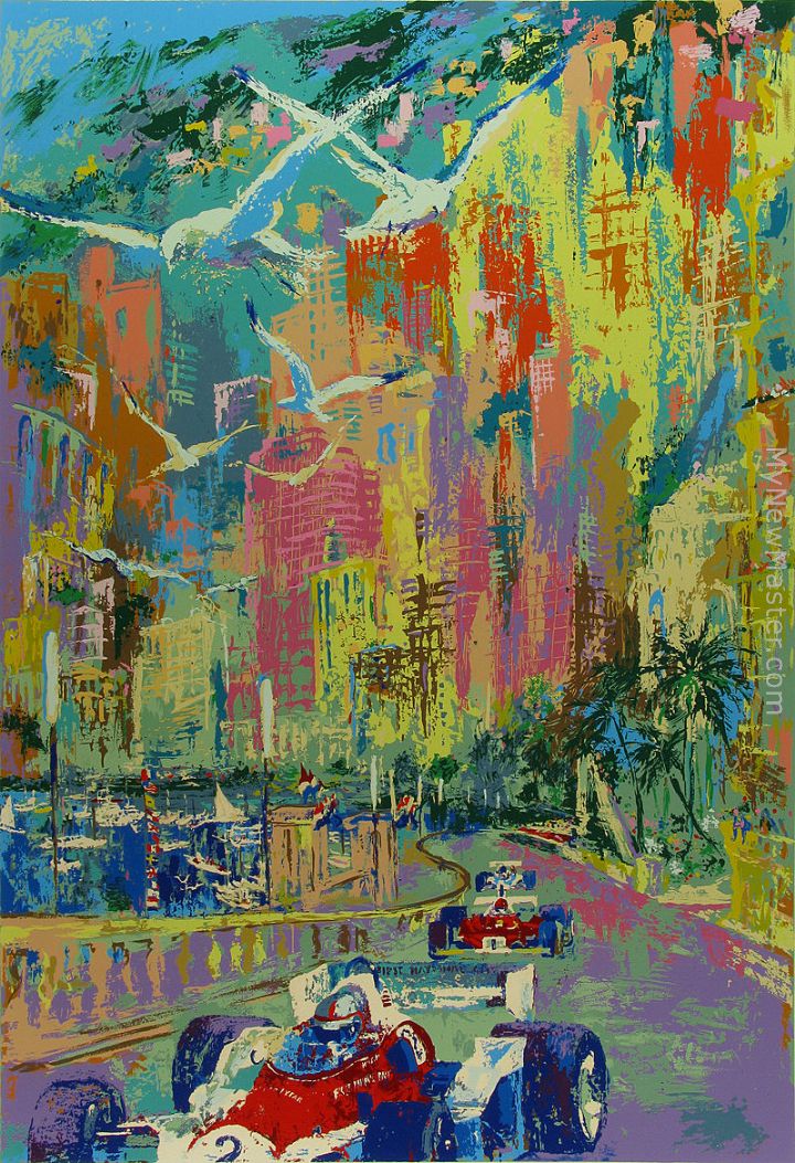leroy neiman Grand Prix de Monaco Painting